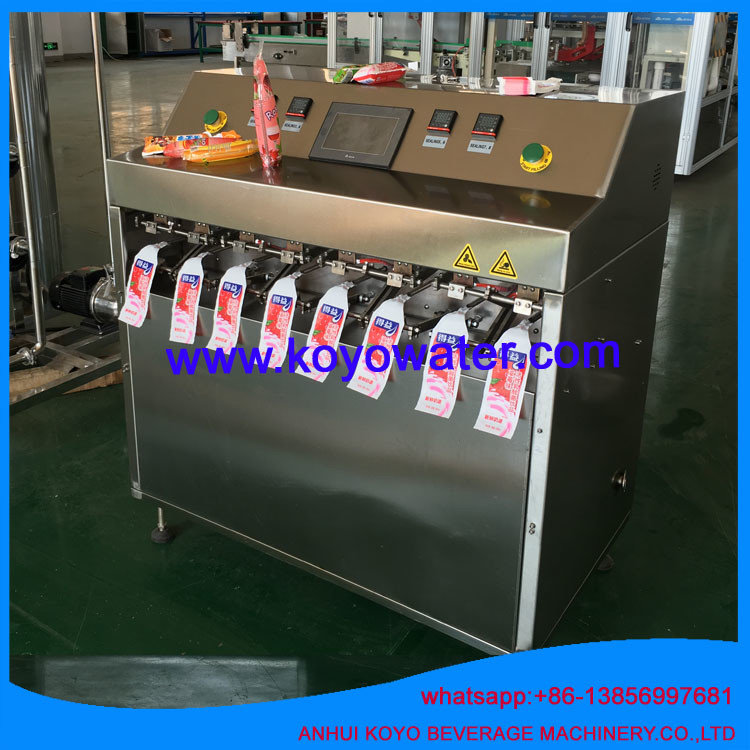 3500bags/hr 500ml KOYO pure water Mineral Water bottle shape bag/pouch sachet filling sealing packing machine