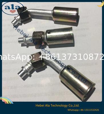 Aluminum auto air conditioning hose fitting, O-ring