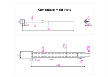 High Precision Mold Ejector Pins Mould Parts China Customized OEM Service