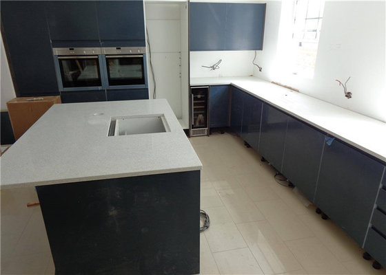 Nougat White Engineered Stone Countertops / Kitchen Worktops Material Quartz Rocks