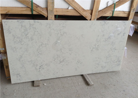 Natural Statuario Marble Quartz Shower Wall Panels Waterproof and Scratch Resistance
