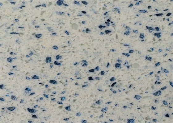 White Galaxy Quartz Floor Tiles Wholesales Engineered Quartz Rocks , Quartz Wall Panel
