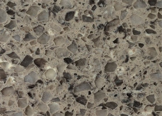 High Density Grey Rock Quartz Stone Surface for Solid Surface Countertops