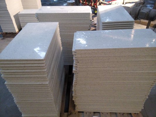 Polished Stone Quartz Floor Tiles Shower Panels For Kitchen Tops