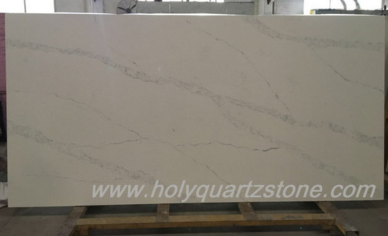 Nuvo White Marble Pattern Quartz Solid Surface Countertop Vanity Tops Worktops