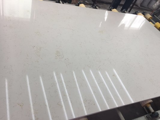 Golden Sky Gold Marble Vein Quartz Stone Shower Wall Panels Bathroom Decoration