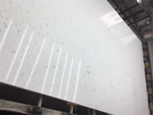 Scratch Resistance Honed Surface Quartz Stone Slab For Bar Tops / Worktops