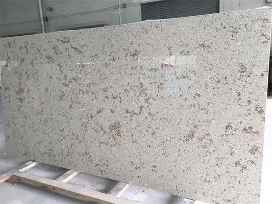 Customerized Artificial Quartz Stone Countertops Hard Surface Scratch Resistance