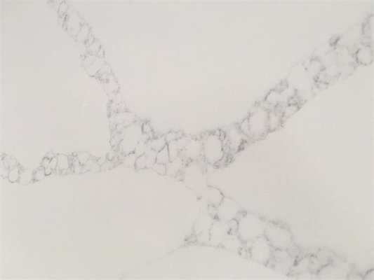 White Calacatta Quartz Stone Countertops Bathroom Decoration Materials