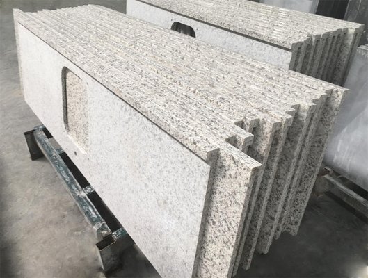 Classic Grey Rock Quartz Engineered Stone Slabs 30mm for Countertops / Worktops