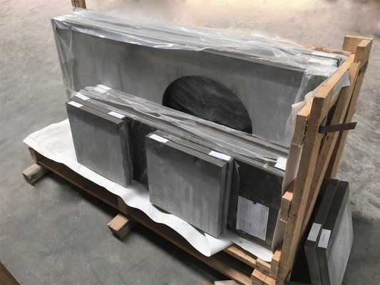 Polished Pure Black Engineered Quartz Bathroom Vanity Tops with Artificial Quartz Rocks