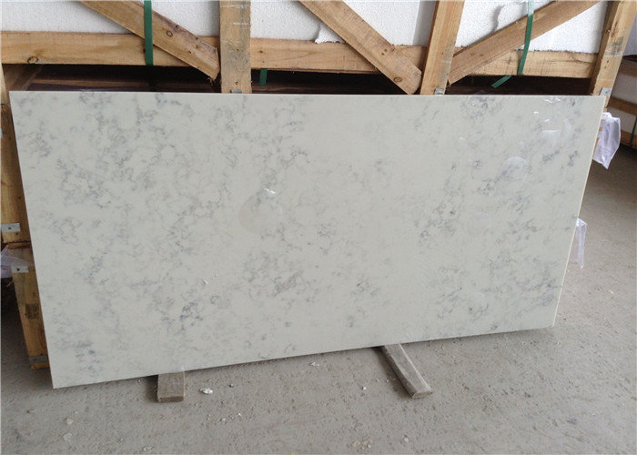 Natural Statuario Marble Quartz Shower Wall Panels Waterproof and Scratch Resistance