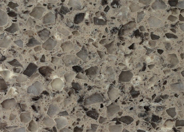 High Density Grey Rock Quartz Stone Surface for Solid Surface Countertops
