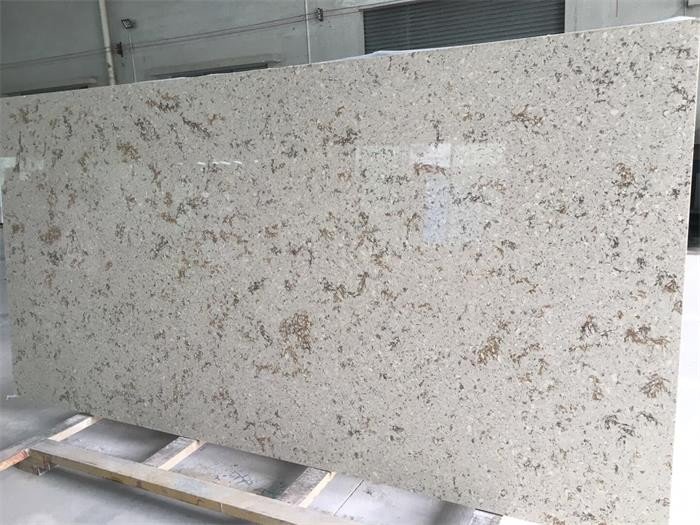 Customerized Artificial Quartz Stone Countertops Hard Surface Scratch Resistance