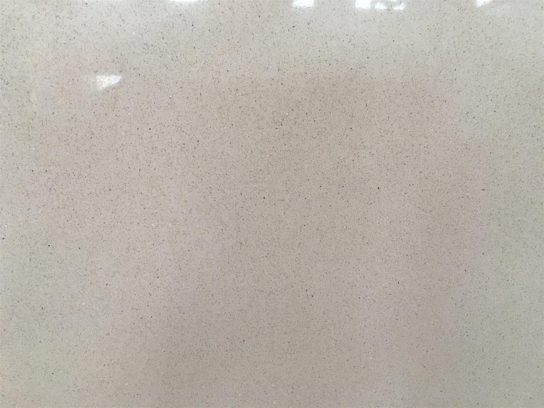 Beige Shimmer Quartz Stone Surface Engineering Stone Countertops 3000 Mm X 1400 Mm