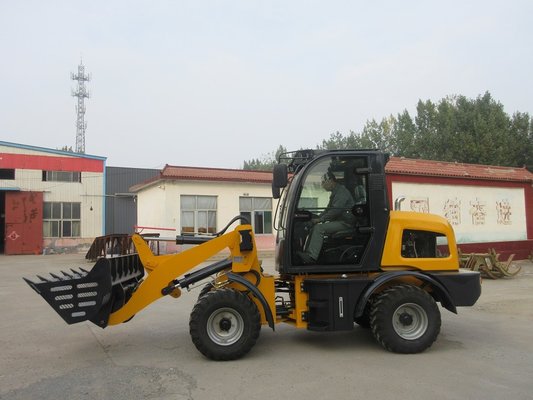 Mini hoflader ZL918 ce approved loader china radlader with quick hitch attachment tire options
