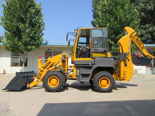 Small Wheel Backhoe Loader Hydraulic Control