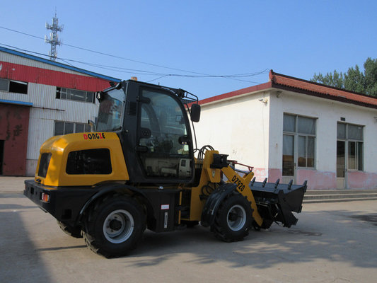 Hydrostatic mini scoop loader small articulated shovel loader to shovel snow
