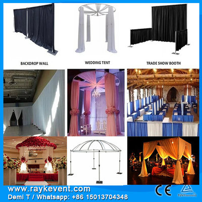 Economic new arrival pipe and drape kits trade show graphics pipe drape