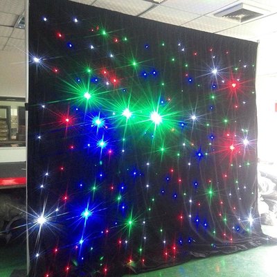 3m by 4m Stage backdrop light fiber optic waterfall light curtain christmas stage backdrop for tv studio