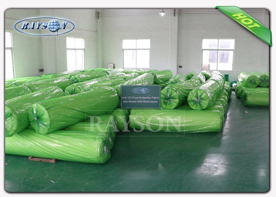 Nonwoven Garden Weed Control Fabric , White / Black Biodegradable landscape Fabric