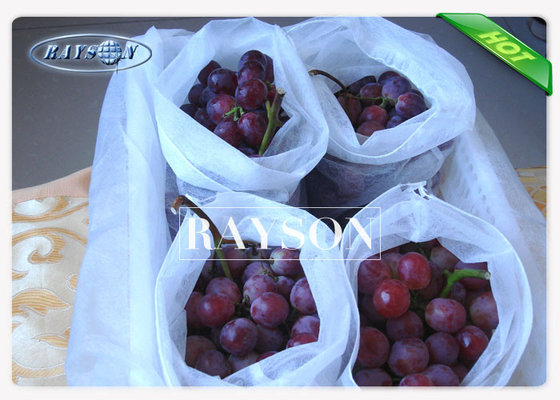 PP Spunbond White Fruit Protection Bag Anti--Aging Non Woven 20-50gsm