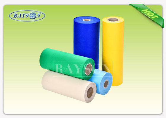 Germproof Non Woven Medical Fabric , Disposable Bed Sheet Roll 10-150gsm