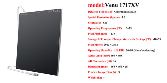 17×17-inch tethered Flat Panel Detector supplier