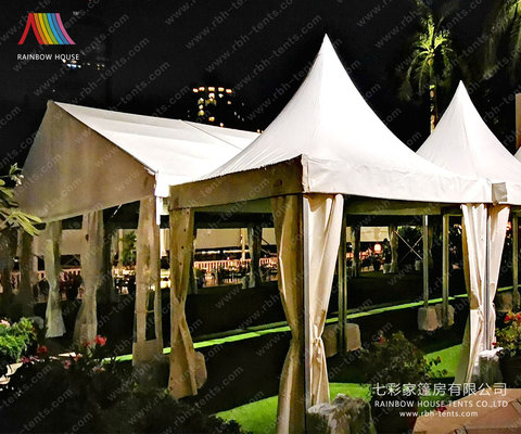 12m Width A shape Tent House With Square Tents supplier