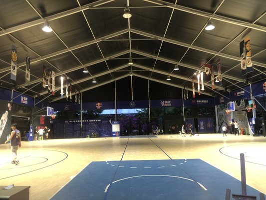 Outdoor Activities Stadium Pop-Up Tarp with Aluminum Frame supplier