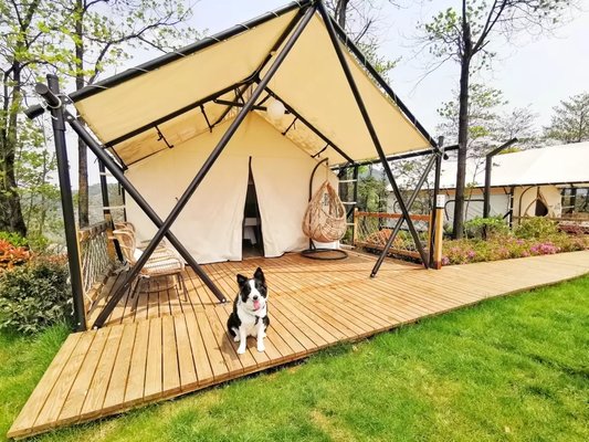 Easy-to-Assemble Tent Cabin with UV Protection and Nylon Floor Material supplier