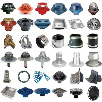 Roof Drain Parts Aluminum Roof Drain Dome Strainer