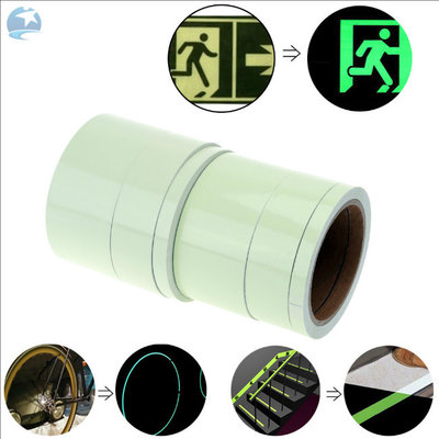 Floor Signs Photoluminescent Reflective Tape Egress Path Marking , Luminescent Vinyl Film
