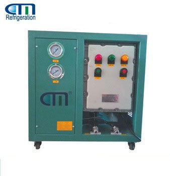 Explosion Proof Refrigerant R290 Oil Less Recovery Machine Green