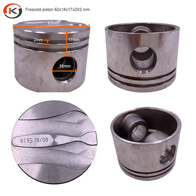 Frascold Refrigeration Compressor Spare Parts Aluminium piston 62x18x17x2x2 mm
