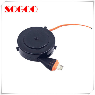 Customized Retractable Cable Assembly / Retractable Data Cable Reel RoHS Approved