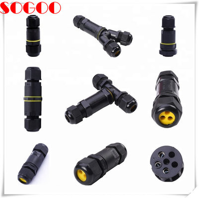2 - 9 Pin IP68 Waterproof Power Connector , Waterproof Terminal Block