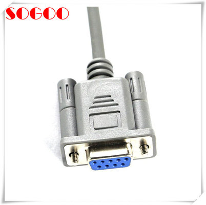 DB9 To RJ50 10P10C Custom Cable Assemblies For Symbol Barcode Scanner