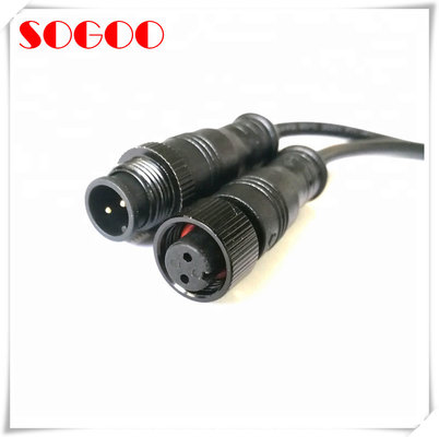 Male To Female IP67 M15 LED Light Waterproof Cable Joint Electrical Cable