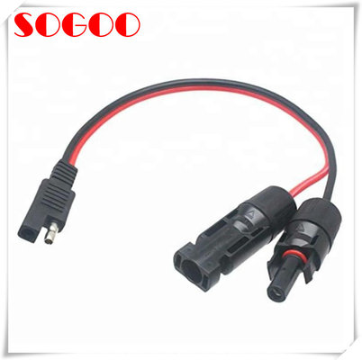 Black MC4 Extension Cable , Solar Cable Assembly With MC4 Connector