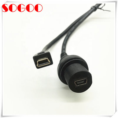 Custom Waterproof Cable Assembly Micro Usb 5pin Male To Micro 5pin Female