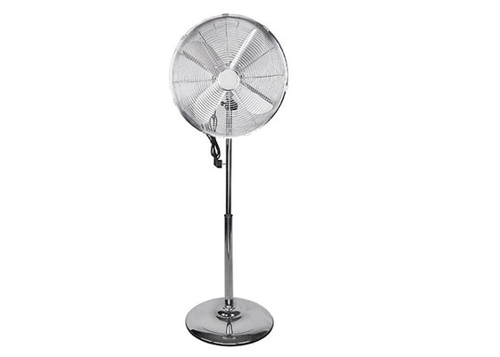 60Hz Standing Oscillating Fan 4 Metal Blade Adjustable Height For Bedroom supplier