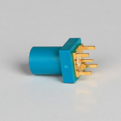 Fakra Male Plug ST End Launch PCB mount Waterblue Neutral Code Z
