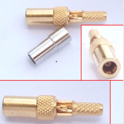 SSMB female crimp RG174 RG316 COAXIAL connector, Gold plated,50OHM