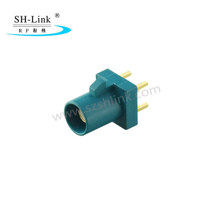 Fakra Male Plug ST End Launch PCB mount Waterblue Neutral Code Z