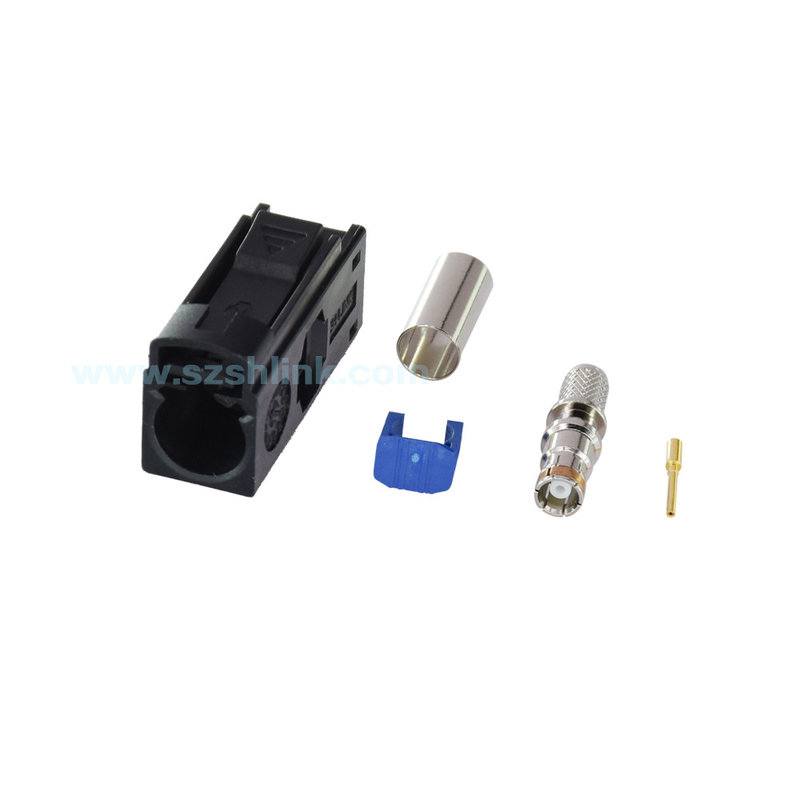 Hot sales Fakra connector K type for RG174 cable, made in China, free samples and fast shipping