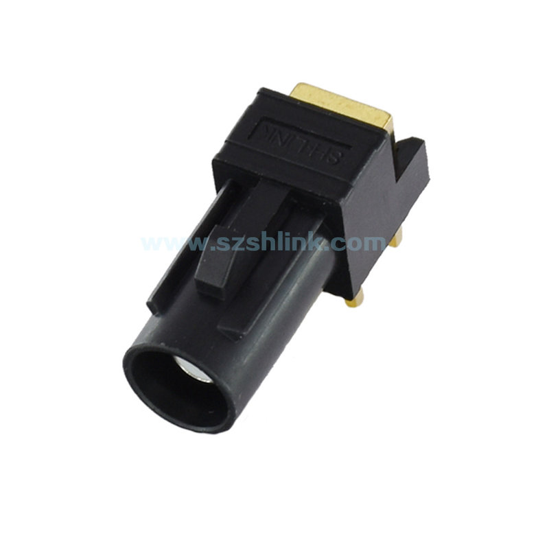 Fakra A type black color connector for PCB,free samples are viable,OEM Fakra suppliers