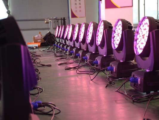17 channel LED Moving Head Light RGBW DMX Stage Lighting Effects Low Consumption
