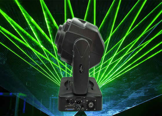 AUTO Animation Moving Head Laser Light 15CH 1W Green 25kpss ILDA