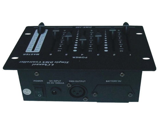 6 Ch Programmable DMX LED Controller For Stage Light PP39V Battery High Power